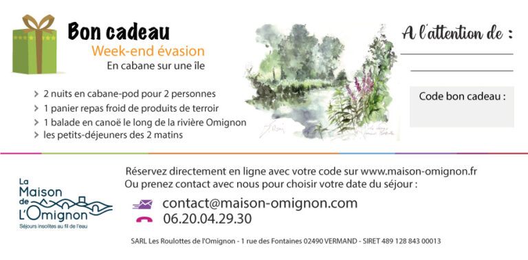 Bon-cadeau à imprimer – La Maison de l'Omignon
